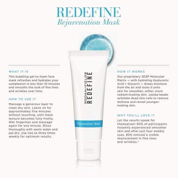 Skincare | Rodan Fields Redefine Rejuvenation Face Mask | Poshmark